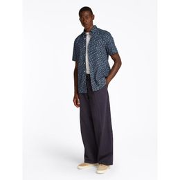 Tommy Hilfiger Damen Kurzarmhemd &raquo;COTTON LINEN PAISLEY Regular Fit SS SHIRT&laquo; blau M, N-Gr