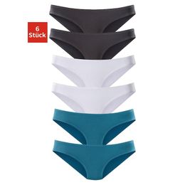 Vivance Active Damen Vivance active Bikinislip 6er-Pack, aus weicher Microfaser gr&uuml;n 36/38