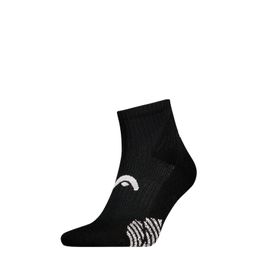 Head Damen Kurzsocken &raquo;Head PADEL QUARTER 1P&laquo; 1 Paar tlg. mit atmungsaktivem Stoffeinsatz schwarz 39-42