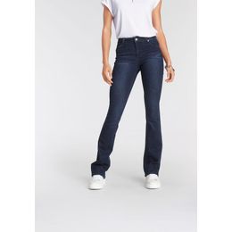 Tamaris Damen Bootcut-Jeans normale Leibh&ouml;he, Bootcut, mit ausgestelltem Bein blau 36, N-Gr