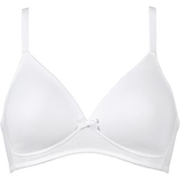 Naturana Damen B&uuml;gelloser BH &raquo;Soft Cup&laquo; 1 Stk. mit Schale, ohne B&uuml;gel, weich, bequem wei&szlig; 75, Cup D