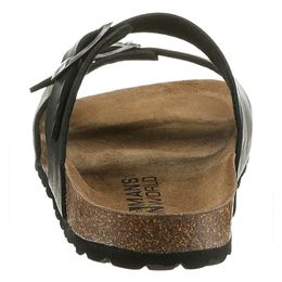 MAN'S WORLD Man's World Herren Pantolette , Schlappen, Sommerschuh, Hausschuh mit vorgeformtem Fu&szlig;bett schwarz 40