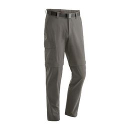 Maier Sports Damen Funktionshose &raquo;Torid slim zip&laquo; Herren Wanderhose, zipp-off Outdoor-Hose, 4 Taschen, Slim Fit braun 50, Normalgr&ouml;&szlig;en