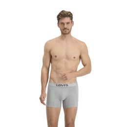 Levi's Levi's Herren Boxershorts &raquo;LEVIS MEN MEL WB BOXER BRIEF ORG CO 2P&laquo; 2er Pack, mit breitem Logobund grau S