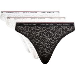Tommy Hilfiger Underwear Damen Slip &raquo;3 PACK THONG LACE (EXT SIZES)&laquo; Packung, 3er-Pack, mit Tommy Hilfiger Logobund bunt S (36)