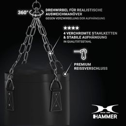 HAMMER Boxsack &raquo;Black Kick&laquo; schwarz Boxsack