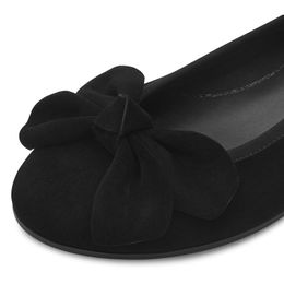 Tamaris Damen Ballerina , Blockabsatz, Businessschuh, Schlupfschuh hat eine schmale Form schwarz 37