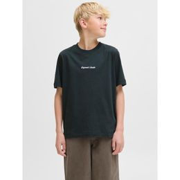 Jack & Jones Jack & Jones Junior Jungen T-Shirt &raquo;JORNORREBRO EMB TEE SS CN NOOS JNR&laquo; Baumwolle, relaxed fit, Kurzarm schwarz 128