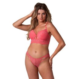 After Eden D-cup & up After Eden D-cup & Up Damen After Eden D-cup & up Hipster &raquo;Maite&laquo; mit Spitze, Riemchendetails, feminin, bequem, weich, elastisch pink XL