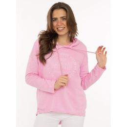 Zwillingsherz Damen Hoodie &raquo;"Moin"&laquo;, Kapuze, Kordelzug, Langarm, maritimer Schriftzug S/M