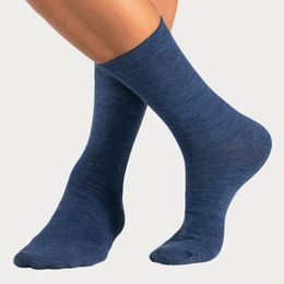 Bench. Herren Socken Packung, 3 Paar tlg. Herrensocken mit w&auml;rmender Wolle blau 39-42