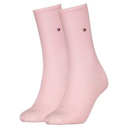 Tommy Hilfiger Damen Socken &raquo;TH WOMEN SOCK CASUAL 2P&laquo; 2 Paar, 2 Paar tlg. mit flacher Zehennaht rosa 35-38