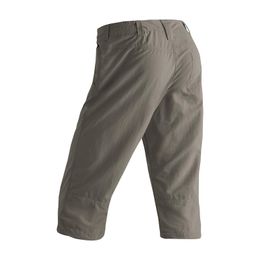 Maier Sports Damen Caprihose &raquo;Neckar&laquo; Robuste Funktionshose in Capril&auml;nge, ideal f&uuml;rs Wandern braun 38, Normalgr&ouml;&szlig;en