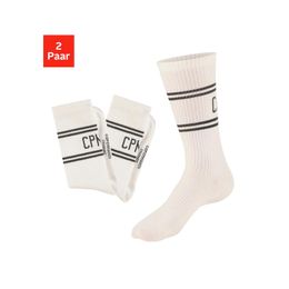 Copenhagen Studios Unisex Langsocken Packung, 2 Stk. tlg. mit Pike&eacute;-Struktur unter der Sohle 39-42