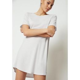 Skiny Damen Sleepshirt &raquo;Night In Mix & Match&laquo; Ohne Taschen bequem, weich, locker, stylisch, kurz&auml;rmlig, Viskosenmix grau 38, N-Gr