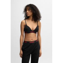 Hugo Underwear Damen HUGO Underwear Triangel-BH &raquo;TRIANGLE SPORTY LOGO&laquo; elastisch schwarz XS, N-Gr