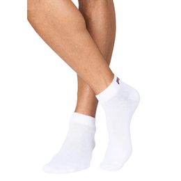 Fila Damen Kurzsocken &raquo;UNISEX QUARTER PLAIN SOCKS&laquo; 9 Stk. tlg. mit klassischem Logo wei&szlig; 43-46