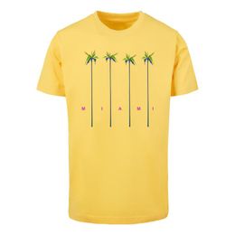 MisterTee T-Shirt &raquo;Herren Miami Palms Tee&laquo; 1 Stk. taxiyellow XL XL Vielseitige T-Shirts f&uuml;r jeden Anlass