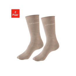 Copenhagen Studios Damen Basicsocken Packung, 2 Paar tlg. gerippt, mit w&auml;rmender Wolle 35-38