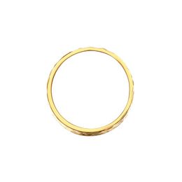 Elli Damen Fingerring &raquo;Breit Bandring Geh&auml;mmert Matt Schmuck Geschenk 925er Silber&laquo; gold