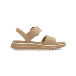 Marco Tozzi Damen Marco Tozzi Riemchensandale &raquo; Sandalen Textil&laquo; beige 39