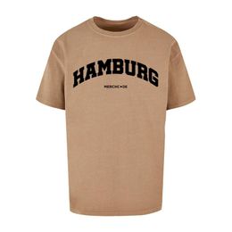 Merchcode T-Shirt &raquo;Herren Hamburg Wording - Acid Washed Oversize Tee&laquo; 1 Stk. unionbeige XXL XXL Vielseitige T-Shirts f&uuml;r jeden Anlass