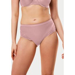 Triumph Damen Maxislip &raquo;Ladyform Soft&laquo; mit Spitze, femininer Stil, glatt, elegant rosa 40