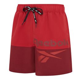Reebok Herren Badeshorts &raquo;Rory&laquo; 1 Stk. mit Kordelzug und elastischem Bund, mit Logo, schnell trocknend rot L, N-Gr