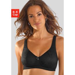 Nuance Damen Minimizer-BH ohne B&uuml;gel mit breiten, leicht wattierten Tr&auml;gern schwarz 80, Cup E