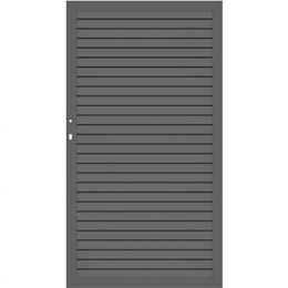 TraumGarten Sichtschutzzaun SYSTEM RHOMBUS Tor Anthrazit, DIN Rechts, Anthrazit