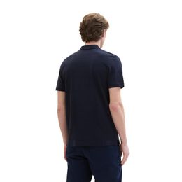 Tom Tailor Herren Tom Tailor Poloshirt mit Struktur blau S
