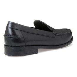Geox Herren Mokassin Business Schuh, Loafer mit Blockabsatz schwarz 40