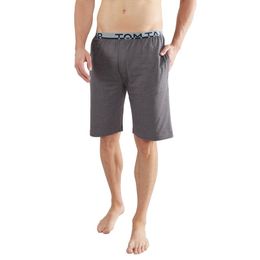 Tom Tailor Herren Tom Tailor Bermudas &raquo;Br&uuml;gge&laquo; Logobund, Seitentaschen, locker, bequem, atmungsaktiv, Baumwollmix grau 56 (XXL), N-Gr