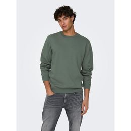 Only & Sons Only & Sons Damen ONLY & SONS Sweatshirt &raquo;ONSCERES CREW NECK NOOS&laquo;, Baumwollmischung, regular fit grau L