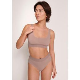 Sloggi Damen Sloggi Bustier &raquo;EVER Infused Aloe&laquo; pflegend, leicht, weicher nahtloser Rundstrick, ohne B&uuml;gel rosa S, N-Gr