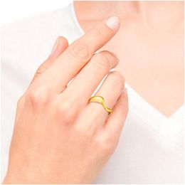 s.Oliver Damen s.Oliver Fingerring &raquo;Wellen-Design&laquo; gold