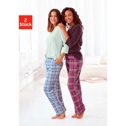 H.I.S. H.I.S Damen Pyjama 2 St&uuml;ck, 4 Stk. bunt 44/46