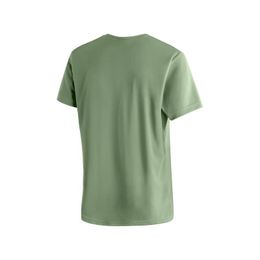 Maier Sports Damen T-Shirt &raquo;Dieter Print&laquo; Herren Funktionsshirt, Freizeitshirt mit Aufdruck, Regular Fit gr&uuml;n S