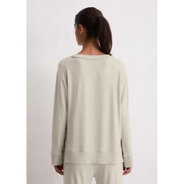 Marc O'Polo Marc O'polo Damen Marc O'Polo Longsleeve weiter Rundhalsausschnitt,, weich, leicht, lange &Auml;rmel beige XS
