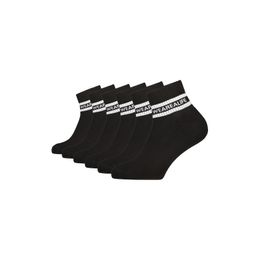 alife and kickin Alife & Kickin Damen Sneakersocken &raquo;Damen 6 PACK - RikaAK&laquo; Spar-Set, Sneakersocken kn&ouml;chelhoch mit Streifen, aus Baumwolle mit weichem Bund schwarz 39
