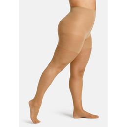 Camano Damen Feinstrumpfhose &raquo;fine curvy&laquo; 20 nat&uuml;rlicher Matt-Look beige 48/50