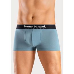 Bruno Banani Herren Boxer &raquo;Boxershorts f&uuml;r Herren&laquo; Packung, 4er-Pack, 4 Stk. mit Palmendruck und unifarben aus Baumwollmischung bunt S (4), 4 Stk.