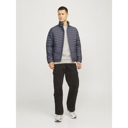 Jack & Jones Jack & Jones Herren Steppjacke &raquo;JJESTATE PACKABLE PUFFER COLLAR NOOS&laquo; ohne Kapuze grau S