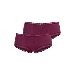 s.Oliver Damen s.Oliver Panty Packung, 2 Stk. aus weicher Ripp-Qualit&auml;t rot 32/34, 2 Stk.