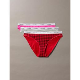 Calvin Klein Underwear Damen Bikinislip &raquo;3 PACK BIKINI (LOW-RISE)&laquo; Packung, 3er-Pack, 3 Stk. mit Logobund S (36), 3 Stk.