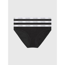 Calvin Klein Underwear Damen &raquo;3 PACK BIKINI (LOW-RISE)&laquo; Packung, 3er-Pack, 3 Stk. Low Rise mit Logobund schwarz XXXL (48), 3 Stk.