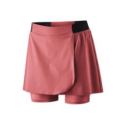 Gonso Damen Radhose &raquo;Adventure Skirt W&laquo; Damen Radrock mit Sitzpolster enganliegender Fahrradrock mit Innenhose lila 50, Normalgr&ouml;&szlig;en
