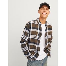 Jack & Jones Jack & Jones Herren Karohemd &raquo;JJECLASSIC AUTUMN CHECK SHIRT LS SN&laquo; gr&uuml;n S, N-Gr