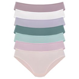 Vivance Damen Jazz-Pants Slips 7er-Pack, in frischen und gedeckten Farben bunt 32/34