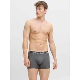 Jack & Jones Jack & Jones Herren Trunk &raquo;JACBLACK &ndash; Formschl&uuml;ssige Boxershorts mit elastischem Bund&laquo; Packung, 5 Stk. unifarben, casual, k&ouml;rpernah, Jersey L, 5 Stk.